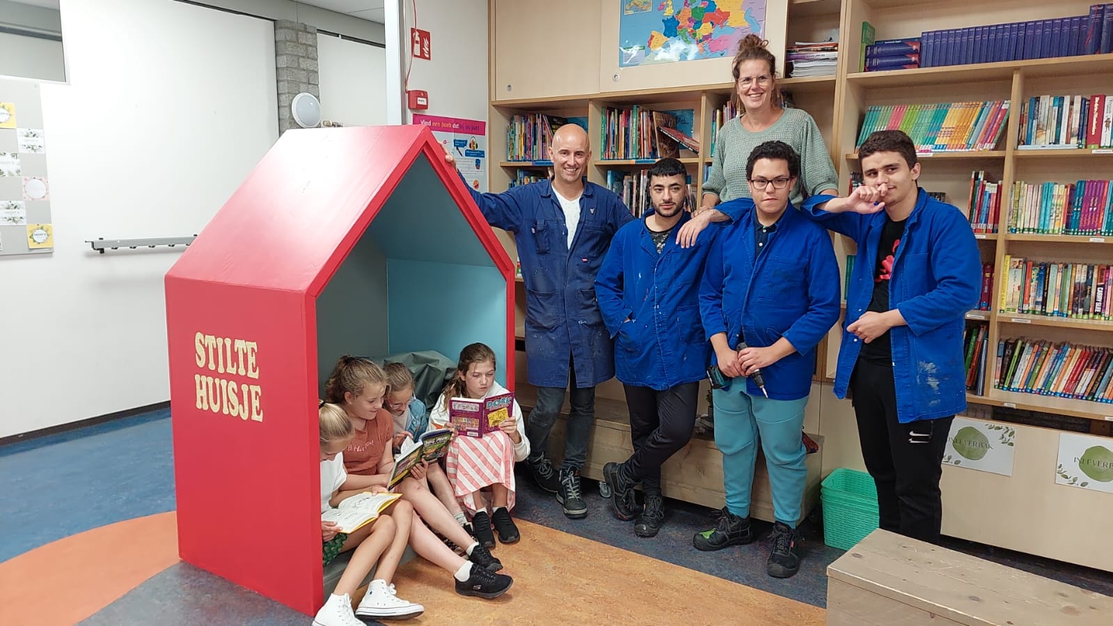 Leerlingen van De Schakel bouwen stiltehuisjes voor De Beekvliet ...